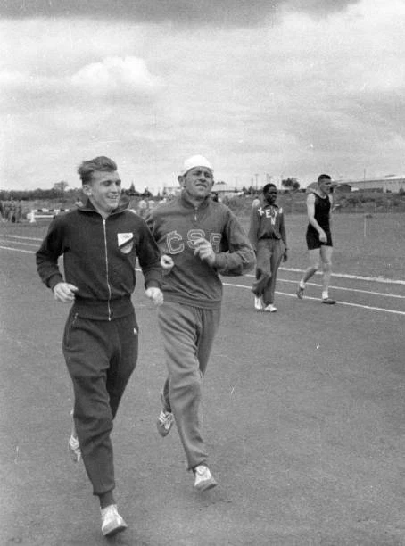 EMIL ZATOPEK & Alain Mimoun Melbourne 1956 Olympics Photo $9.00 ... EMIL ZATOPEK & Alain Mimoun Melbourne 1956 Olympics Photo $9.00 ...